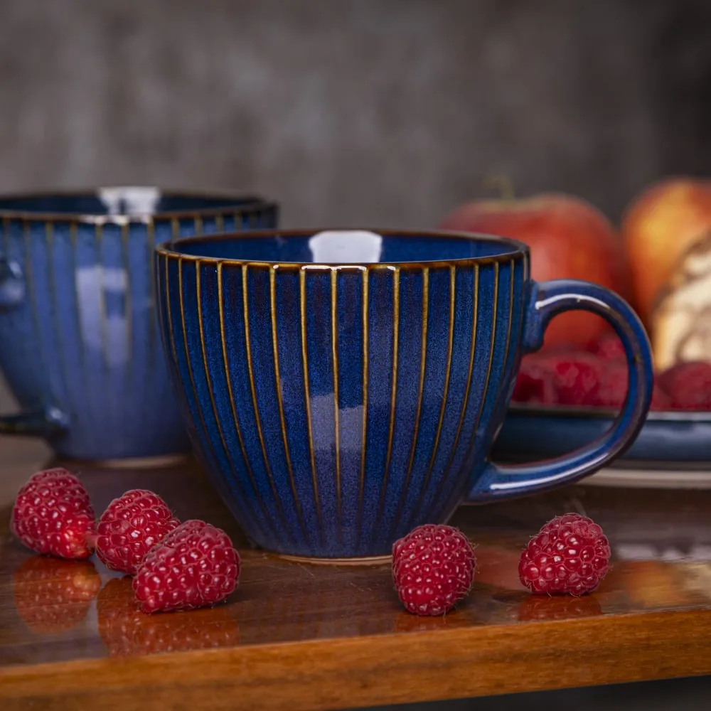 Filiżanka porcelanowa New Bone China Altom Design Reactive Stripes 450 ...