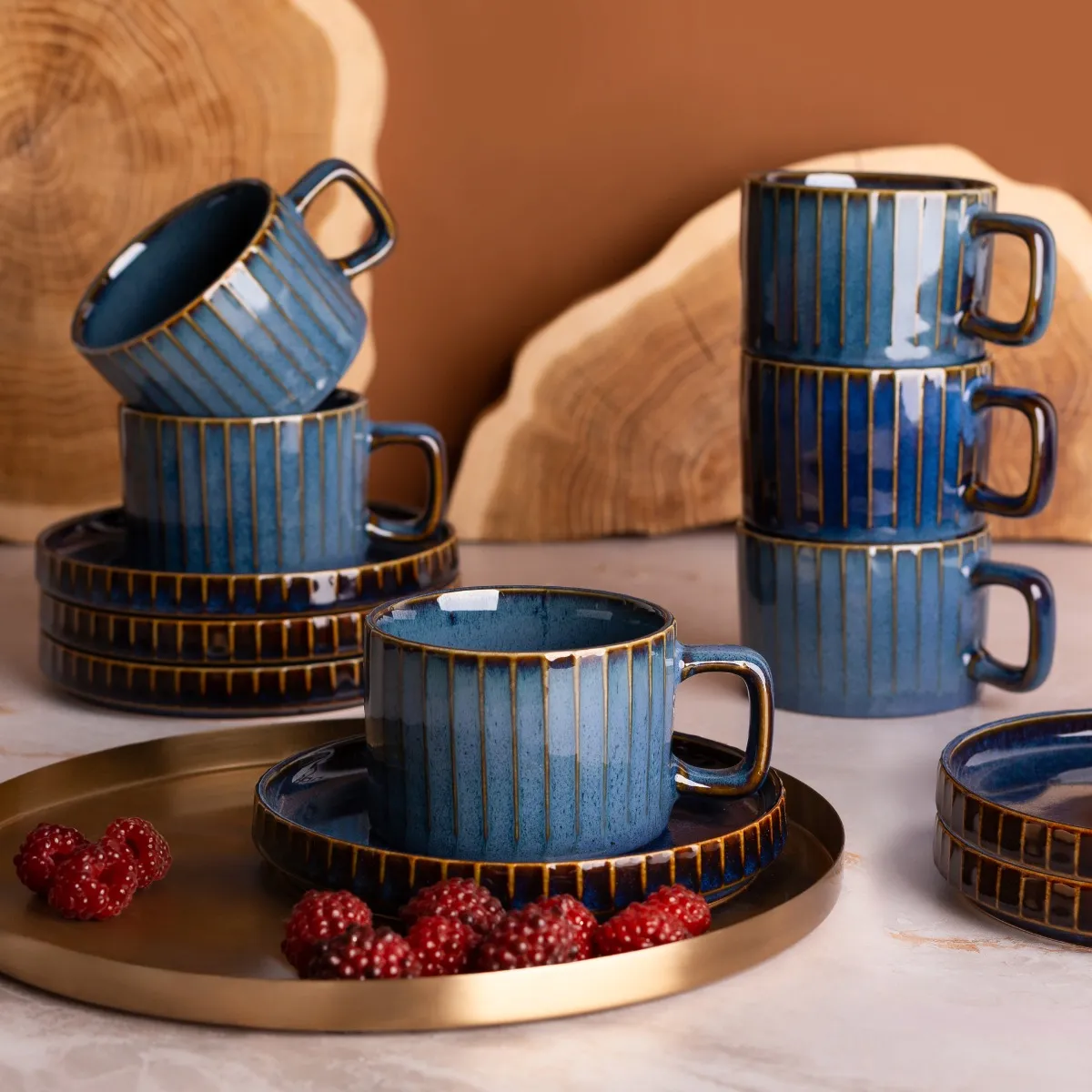 Filiżanki ze spodkiem porcelanowe New Bone China Altom Design Reactive ...