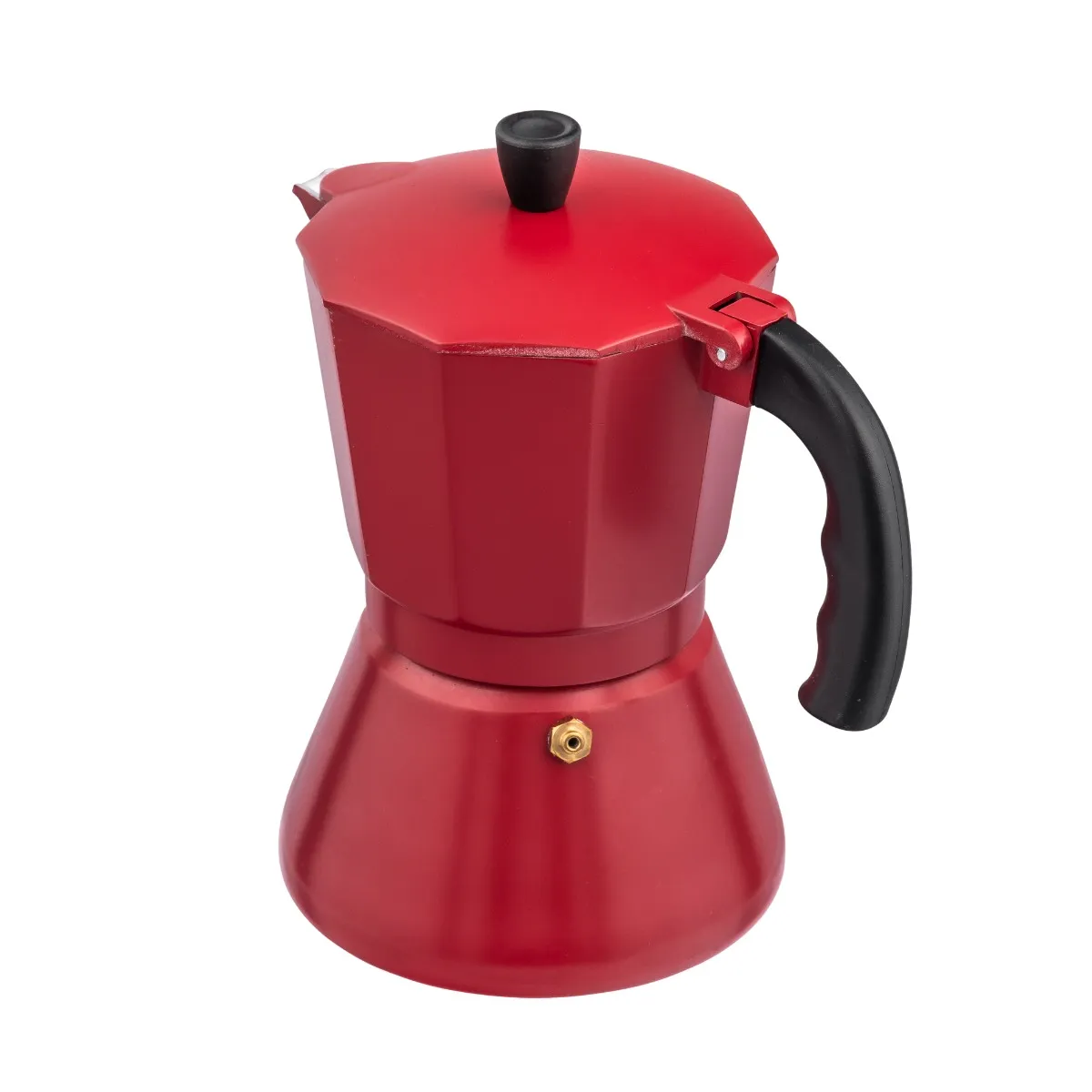 Kawiarka do kawy espresso aluminiowa z kubkiem porcelanowym i łapką ...