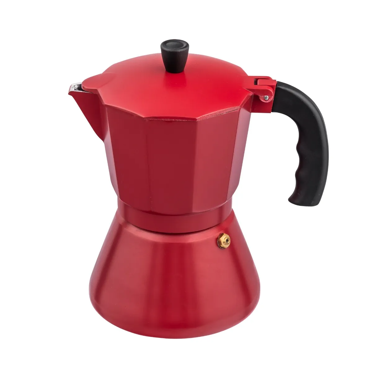 Kawiarka do kawy espresso aluminiowa z kubkiem porcelanowym i łapką ...