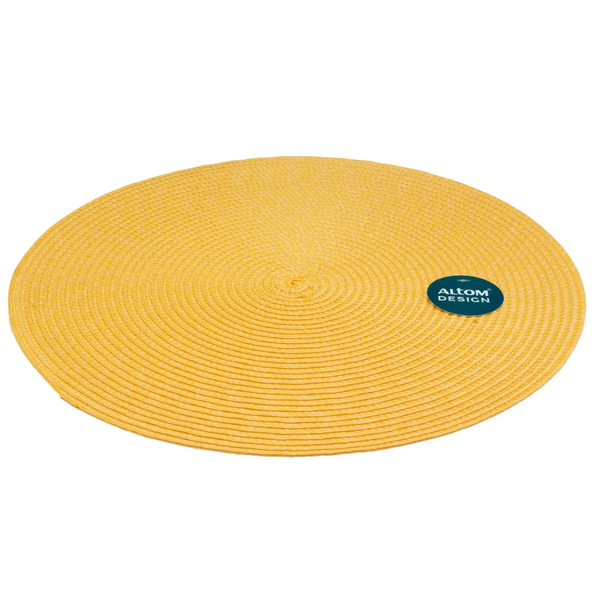 Mata podkładka na stół Altom Design Plecionka musztardowa 38 cm - altom.pl