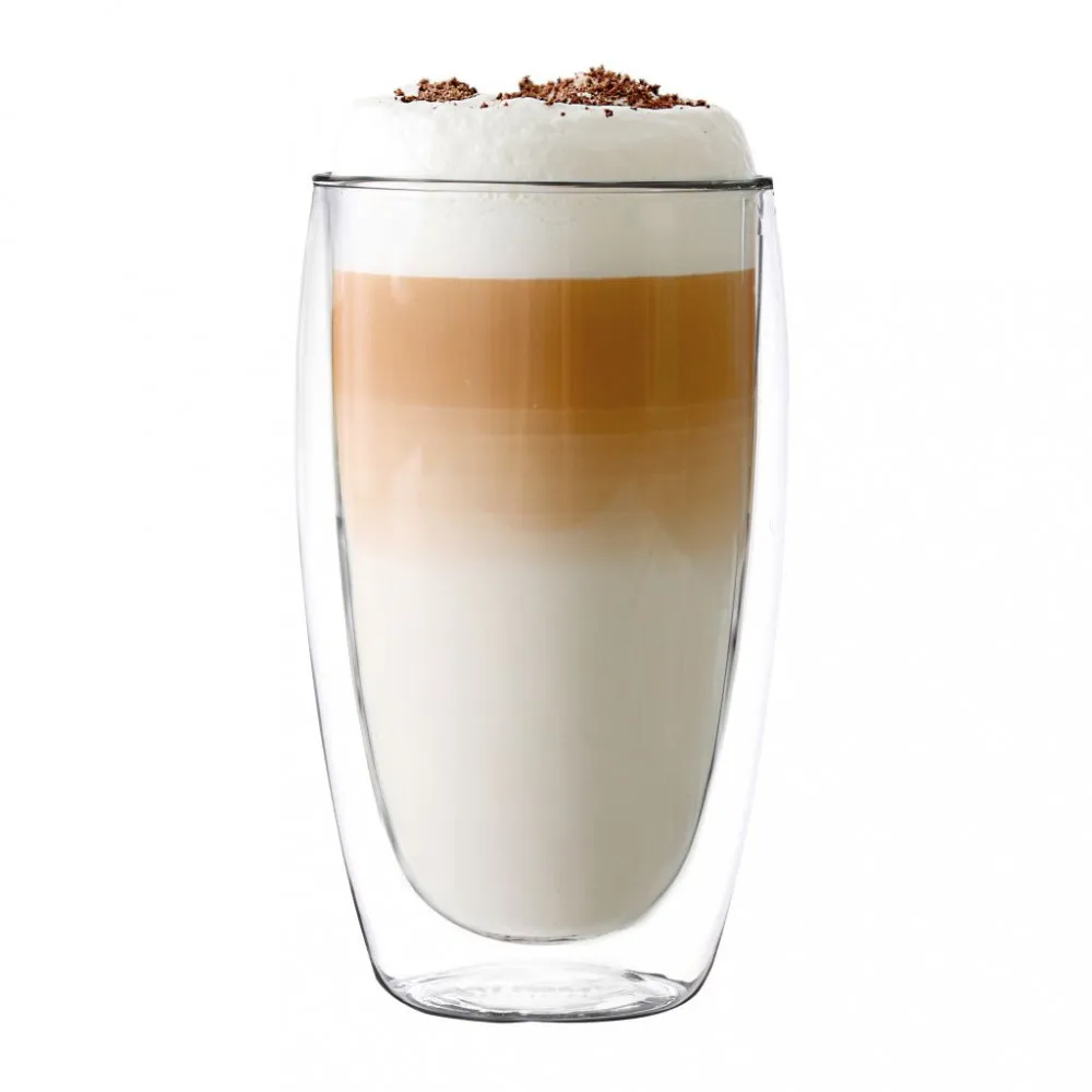 Szklanki z podwójną ścianką i dnem termiczne do latte i cappuccino Altom Design Andrea 380 ml ...