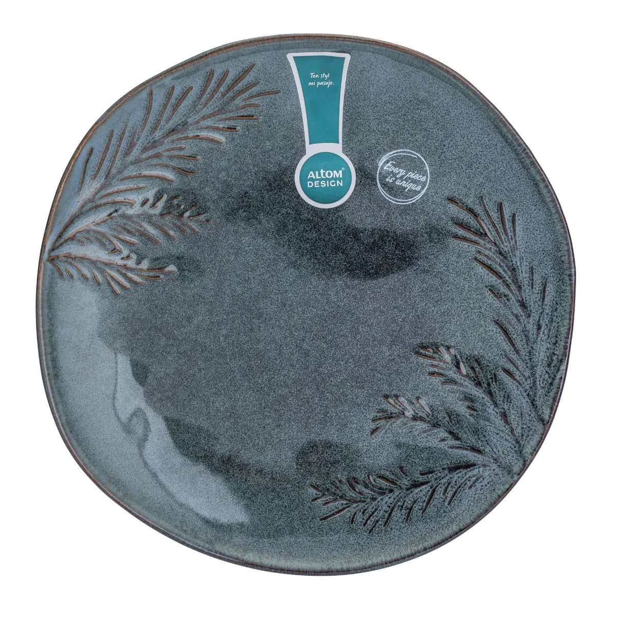 Talerz deserowy ceramiczny Altom Design Sosnowy Las 21 cm - altom.pl