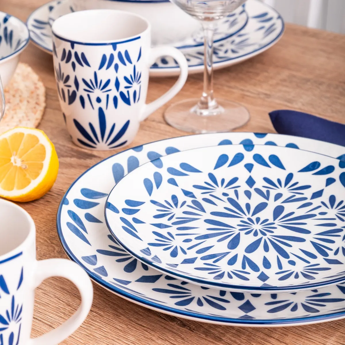 Talerz deserowy porcelanowy Altom Design Lazur 20 cm - altom.pl