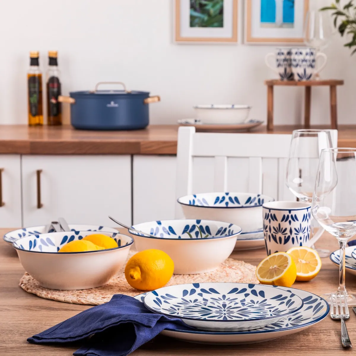 Talerz obiadowy porcelanowy Altom Design Lazur 26 cm - altom.pl