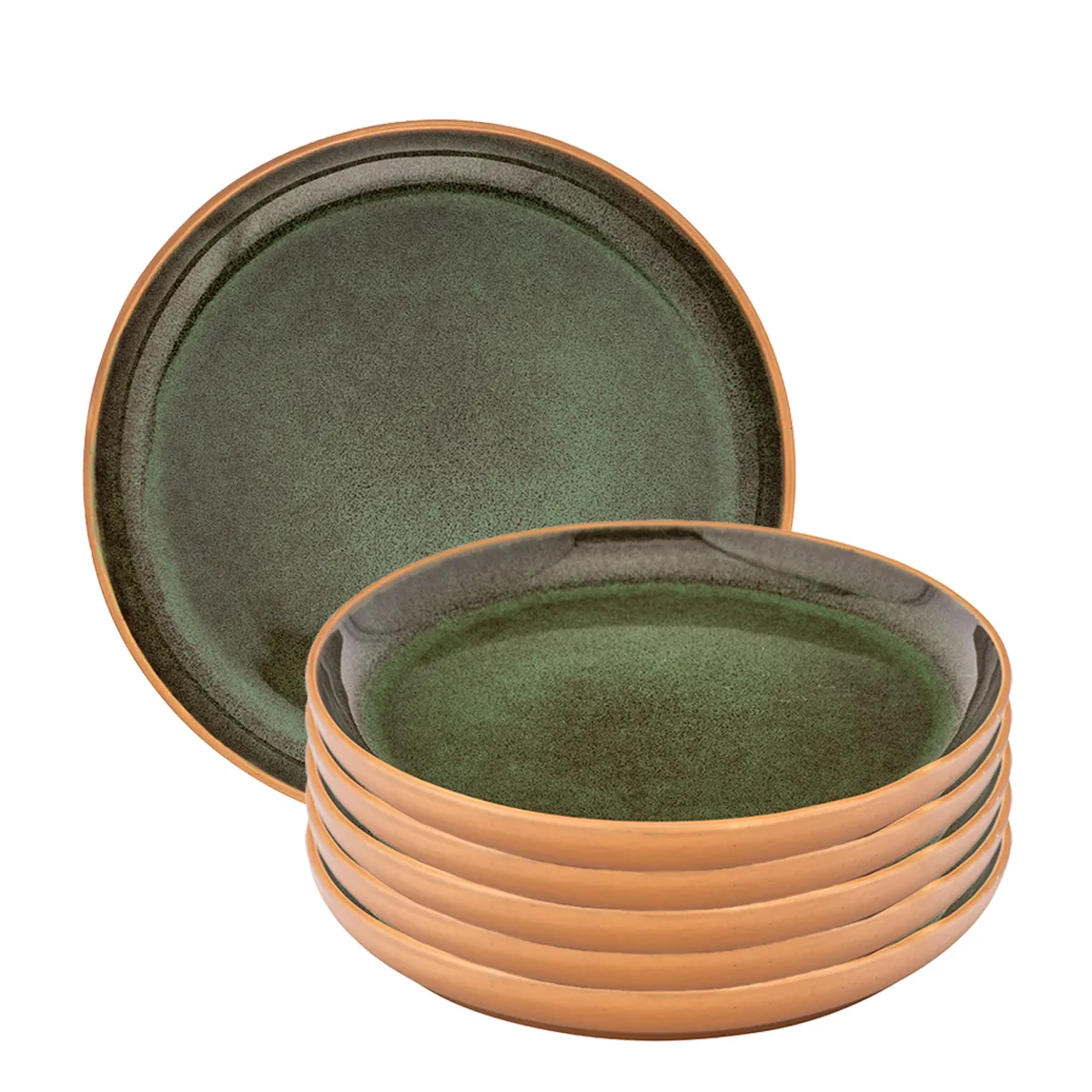 Talerze deserowe ceramiczne Altom Design Reactive Forest 20 cm, 6 szt ...