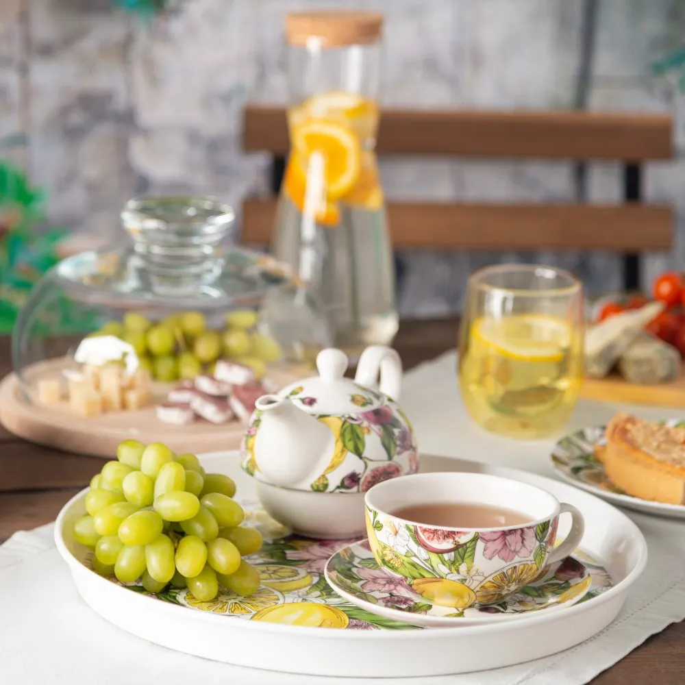 Zestaw do herbaty Tea For One porcelana Altom Design Lemon - altom.pl